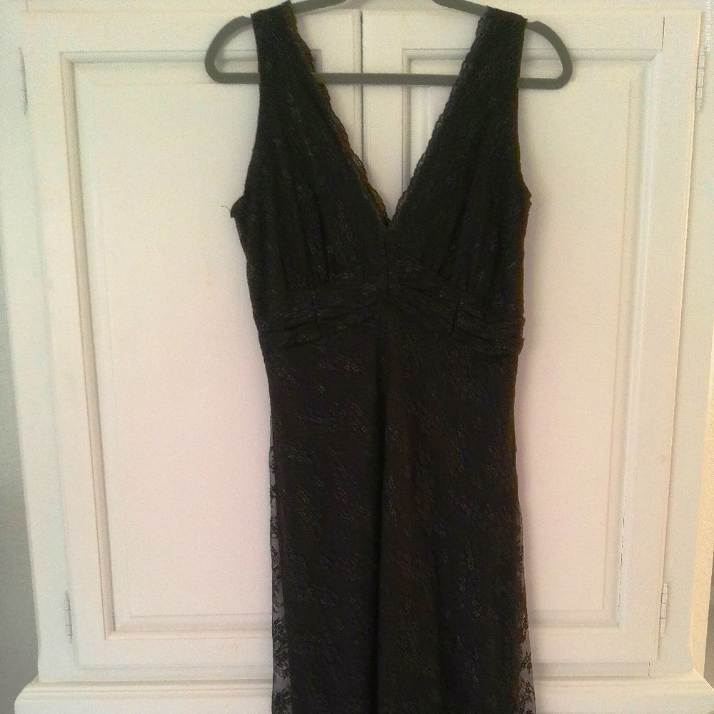 Jonathan Martin Black Lace Flair Dress - Gem